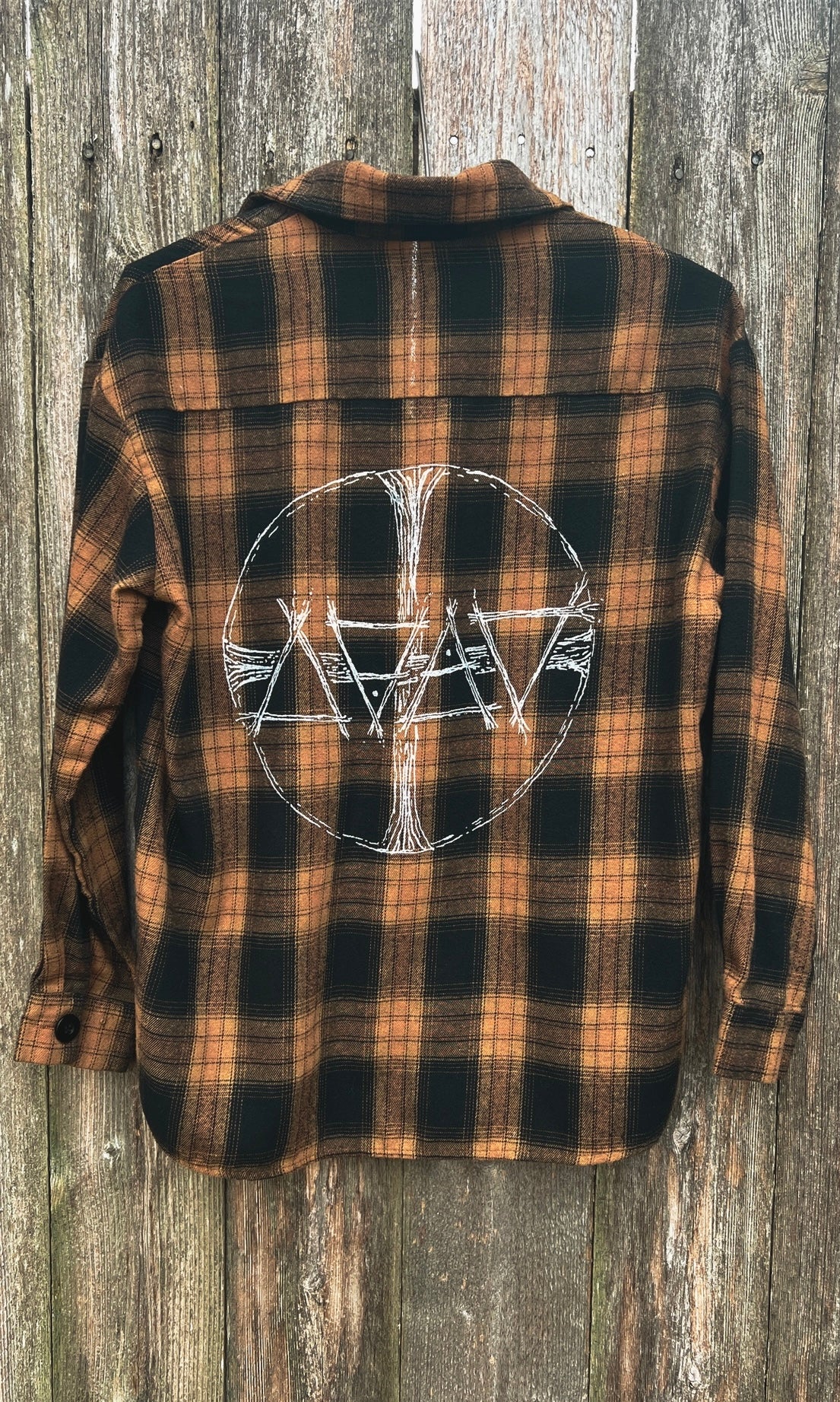 OOAK M/L RUST ELEMENTAL FLANNEL – SOVRIN apparel